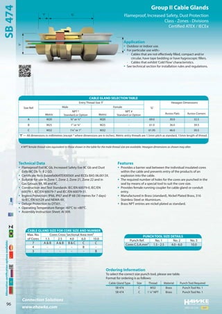 Hawke SB 474 Hazardous Area Cable Gland | PDF