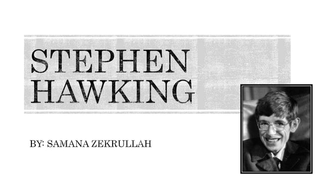 Stephen Hawking | PPT