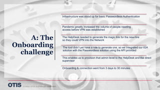 OTIS - Our Journey to Passwordless: Secure Authn & Frictionless User ...