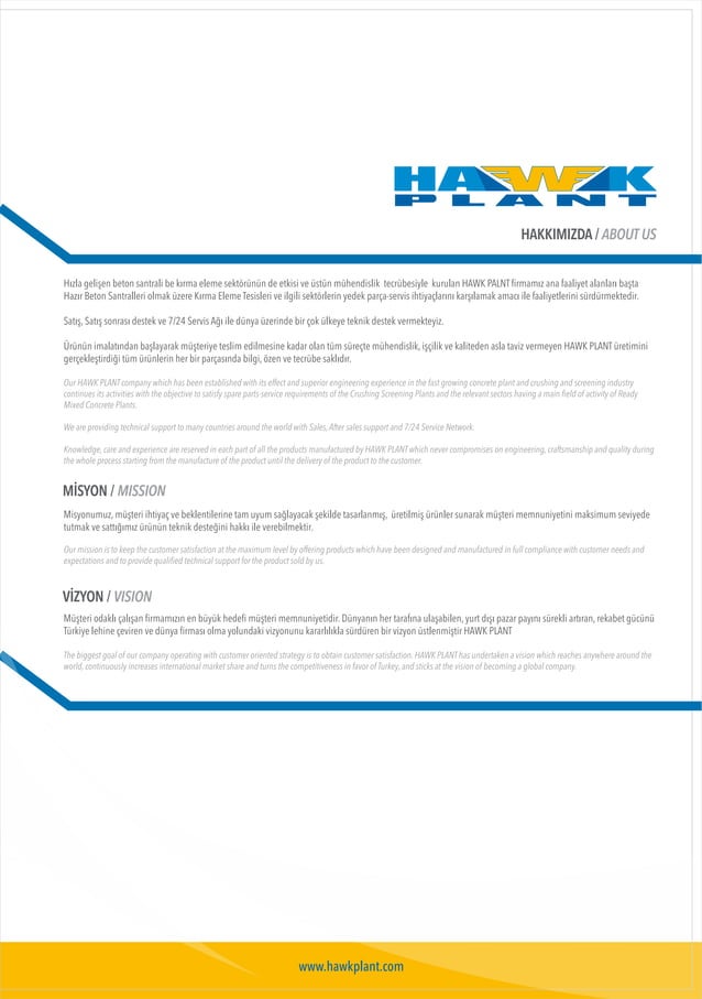 Hawk Plant - Crushing and Screening Plant & Concrete Batching Plant | PDF