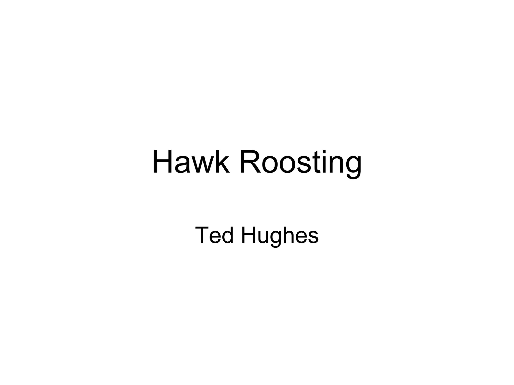Hawk roosting revision information | PPTX | Birdwatching | Hobbies ...