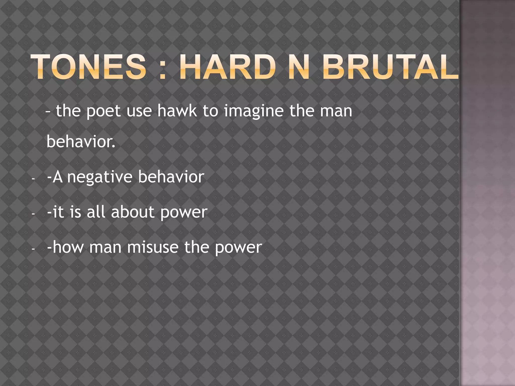 Hawk roosting by Ted Hughes | PPTX