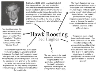 Hawk Roosting by Ted Hughes | PPT