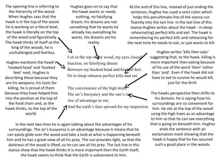Hawk Roosting by Ted Hughes | PPT