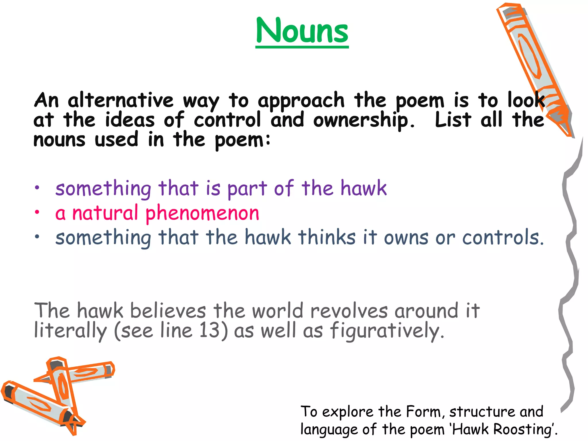 Hawk Roosting | PPTX