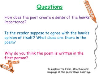 Hawk Roosting | PPTX