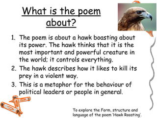Hawk Roosting | PPTX