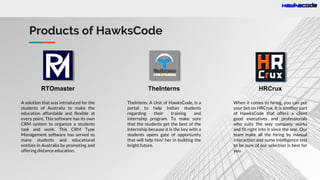 Hawks code corporate profile | PPT