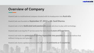 Hawks code corporate profile | PPT