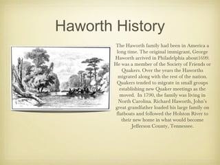 Haworth Brothers War | PPT