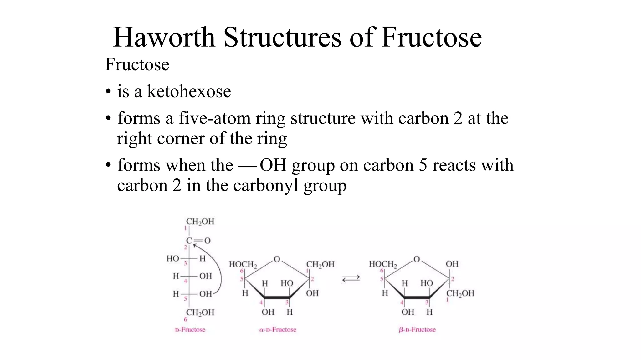 Haworth Structures of Monosaccharides | PPTX