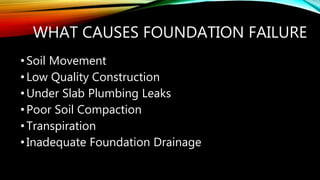Foundation Failure presentation - halabja university | PPTX