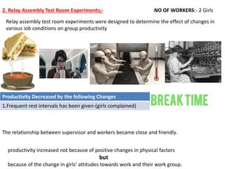 Hawthorne experiment | PPTX