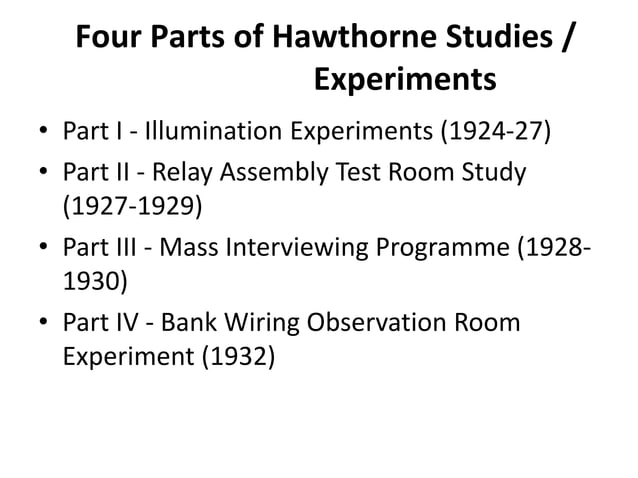 hawthorneexperiments.ppt