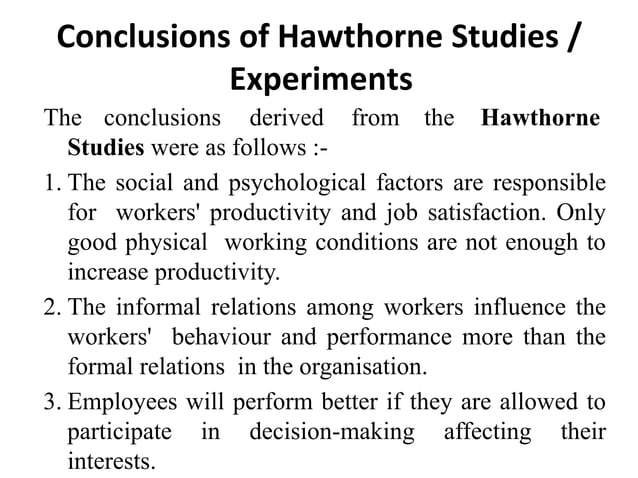 hawthorneexperiments.ppt