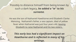 Nat Hawthorne an Author’s Biography.pptx