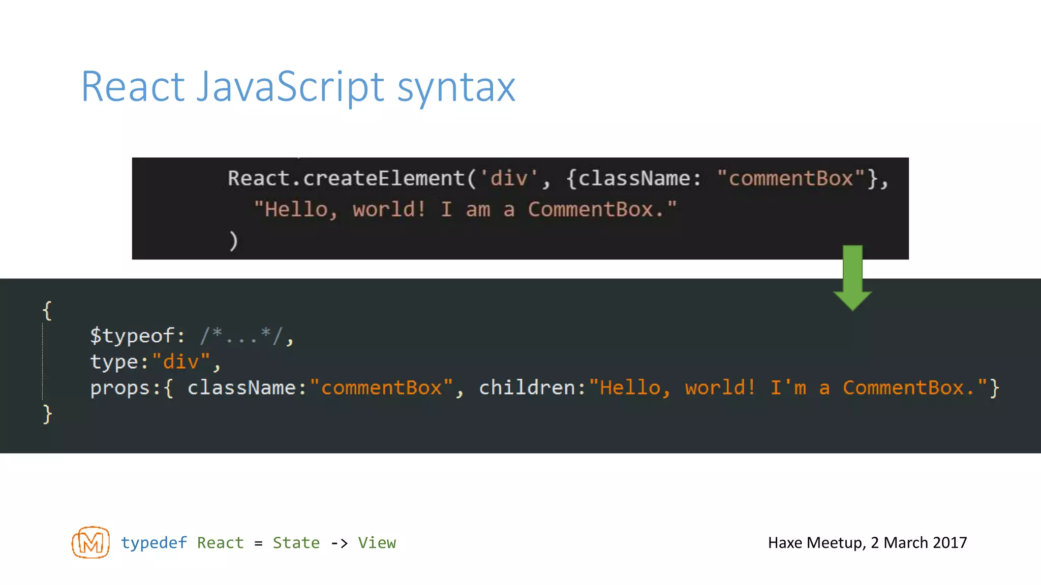 Haxe React architecture and workflow | PPT