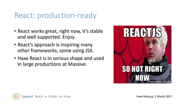 Haxe React Architecture And Workflow Ppt