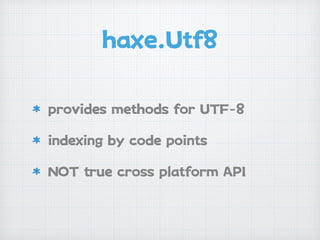 Haxe vs Unicode (en) | PDF