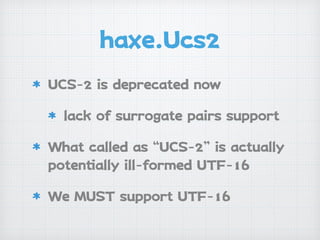 Haxe vs Unicode (en) | PDF