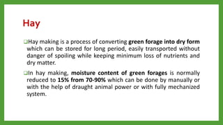 Hay (1).ppt agronomy hay types and formation | PPT