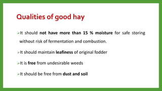 Hay (1).ppt agronomy hay types and formation | PPT