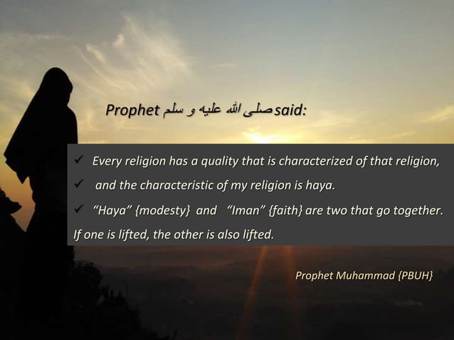 Haya’a in ISLAM | PPSX | Islam | Religion & Spirituality