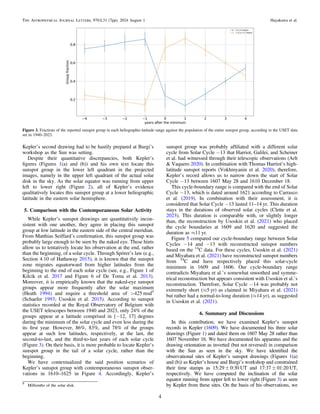 Analyses of Johannes Kepler’s Sunspot Drawings in 1607: A Revised ...