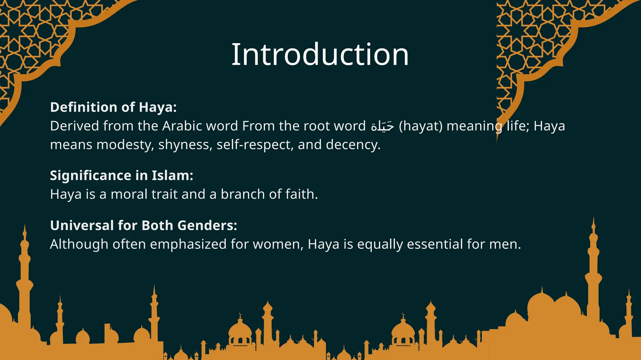 Haya (Modesty) for Men in Islam updated.pptx