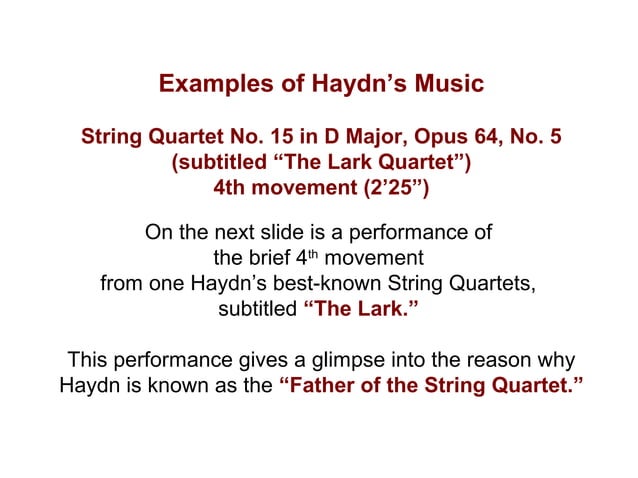 Franz Joseph Haydn | PPT