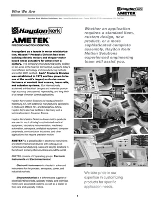 Haydon kerk complete catalog | PDF