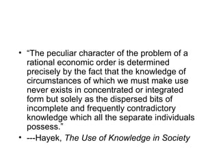 Hayek Ppt | PPT