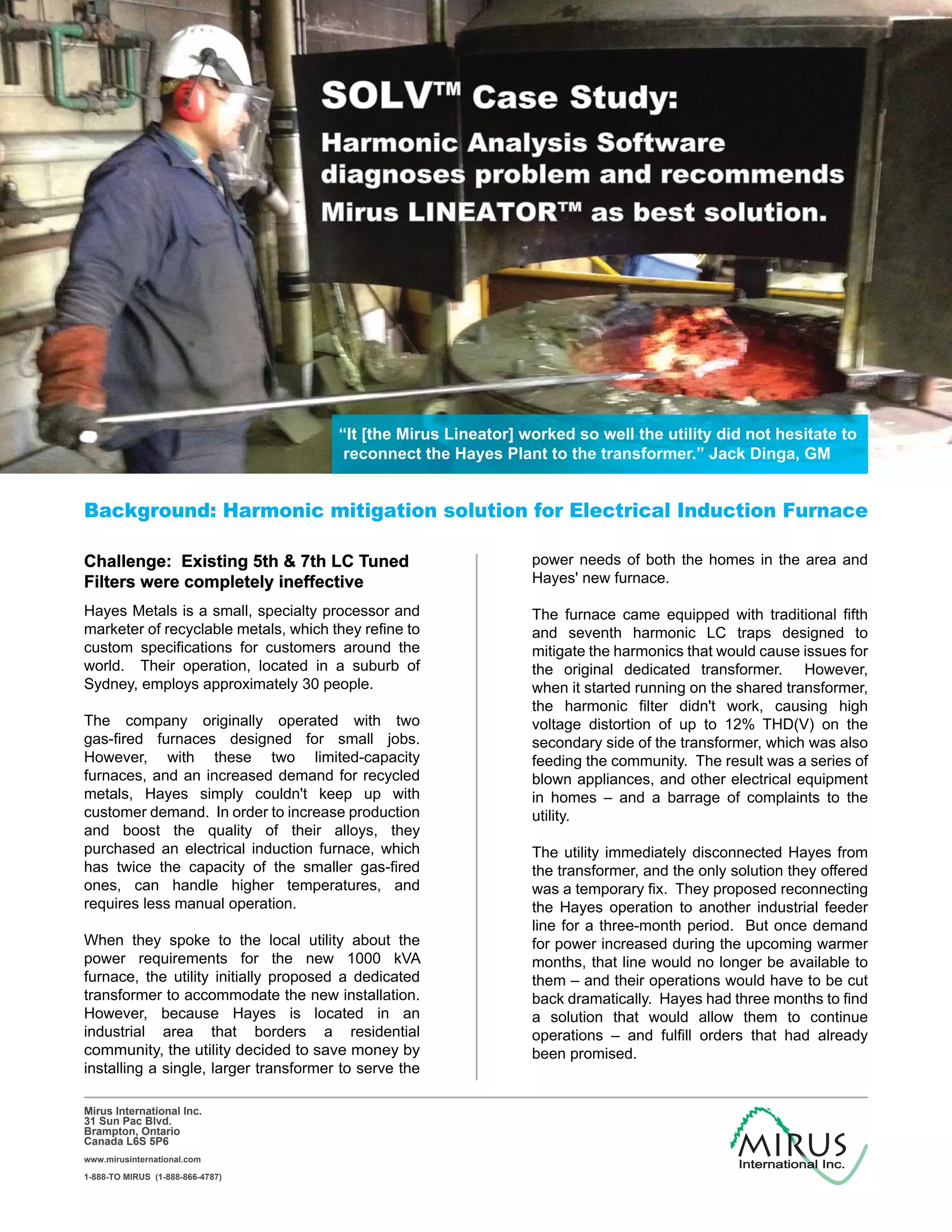 Mirus Lineator to the Rescue | PDF