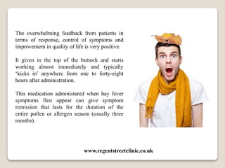 Hay fever injection | PPT