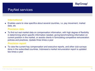 Hay group reward information services | PDF