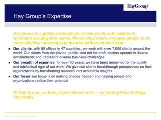 Hay group reward information services | PDF