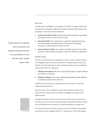 Hay job evaluation wp from hay website | PDF