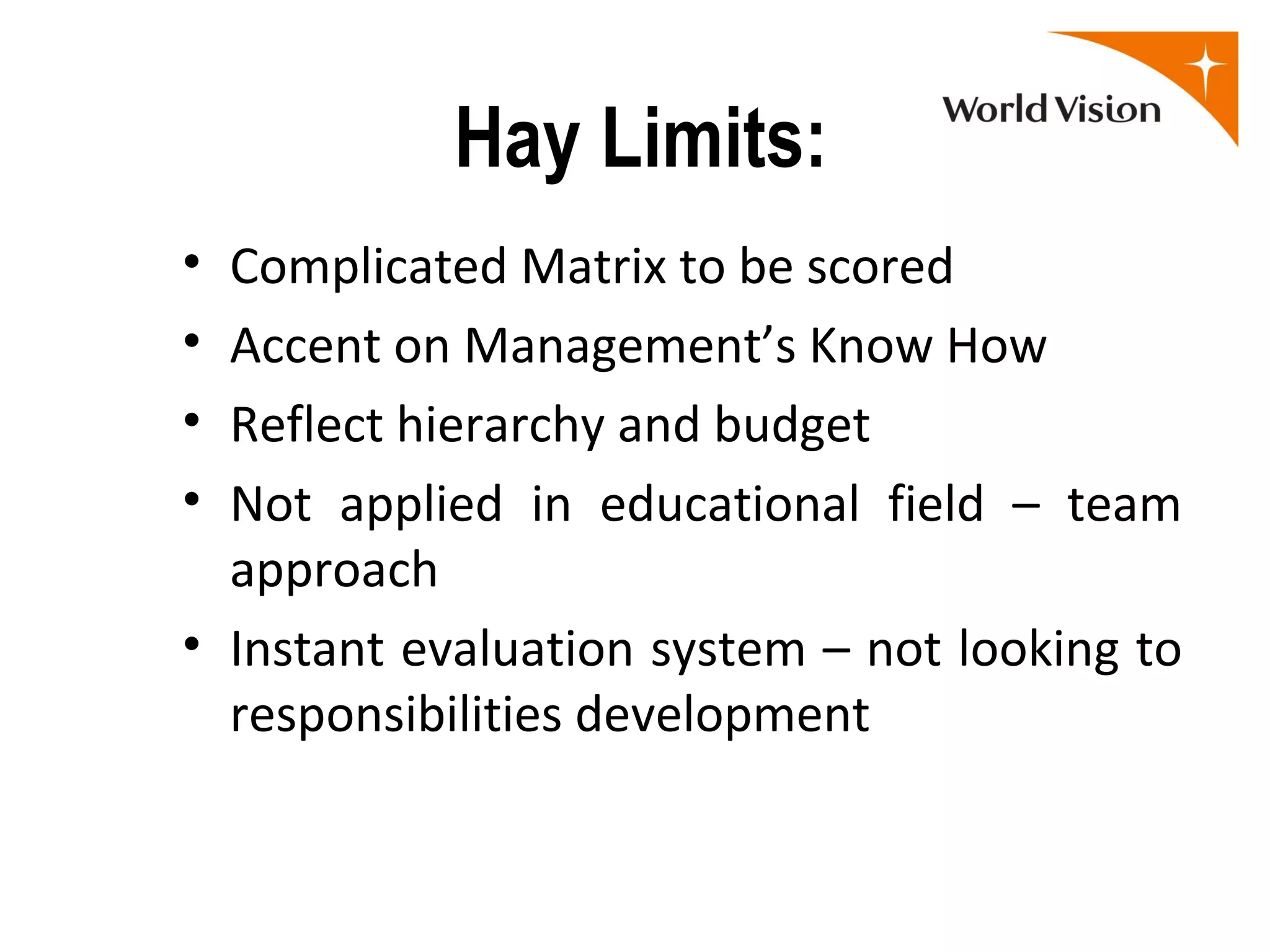 Hay jobs evaluation | PPT
