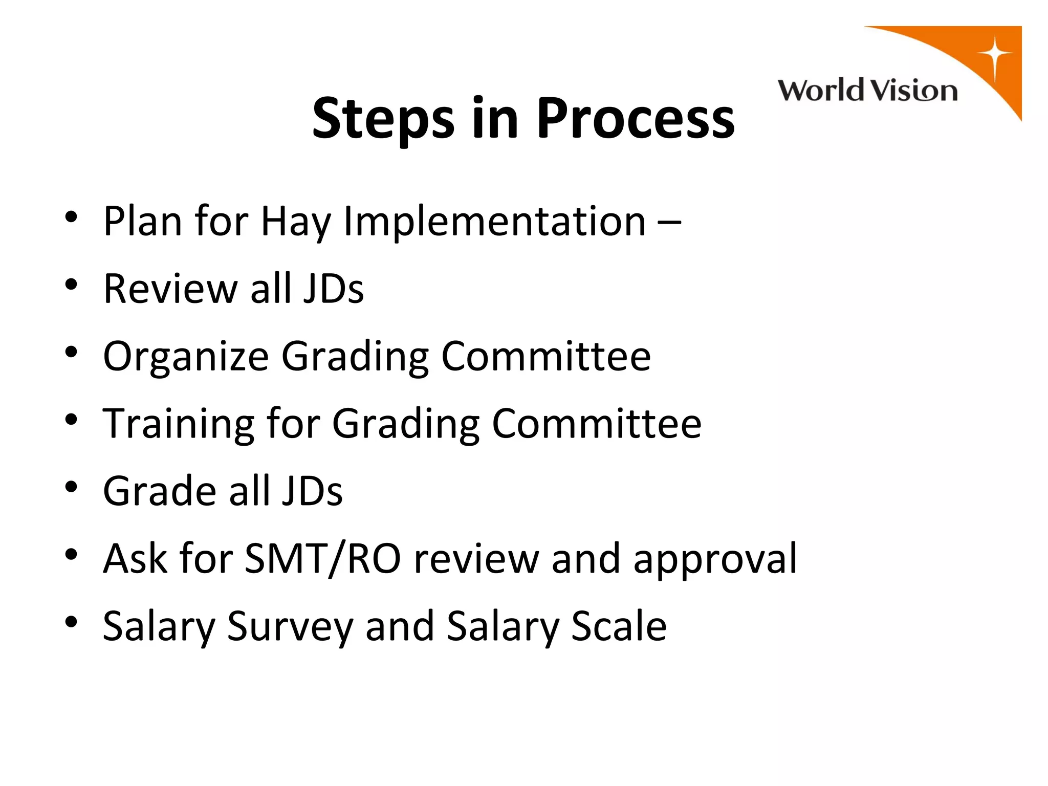 Hay jobs evaluation | PPT