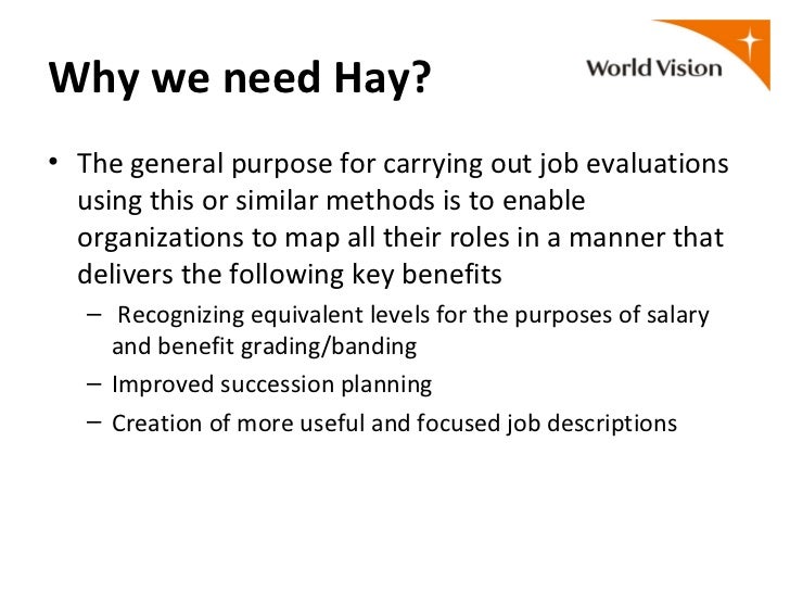 Hay jobs evaluation
