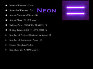 Neon Element Uses