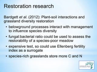 Hay meadow restoration (conserve and sustain 280612) | PPT