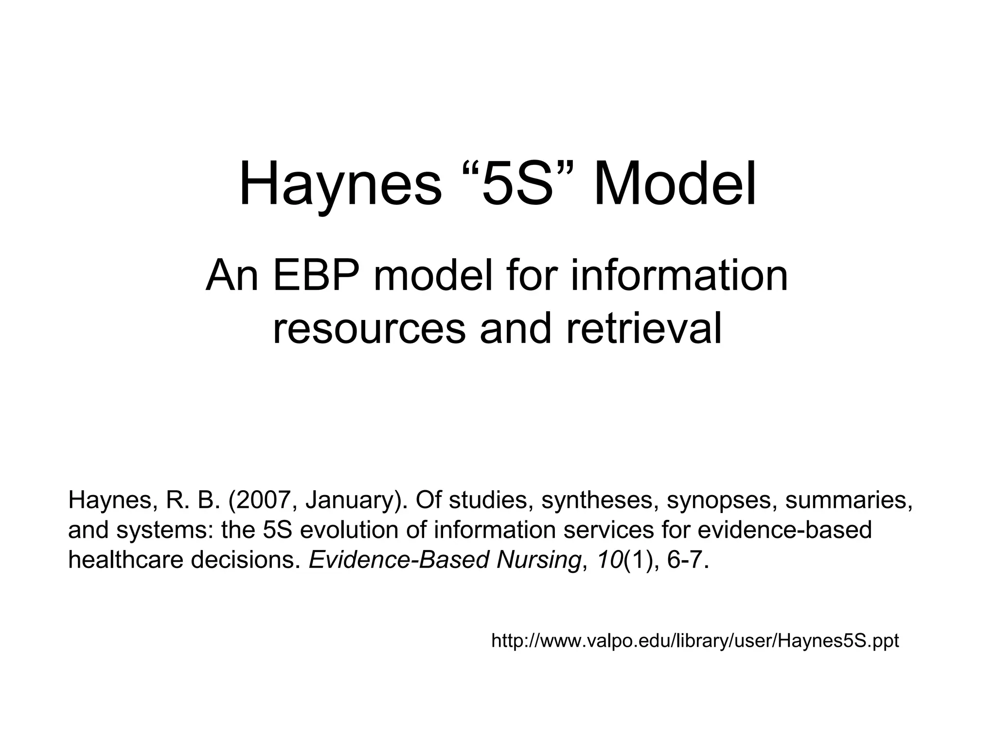 Haynes5 s | PPT