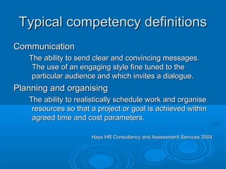 Hay's assessment centres | PPT