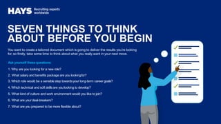 Hays Live - How to create or update your CV | PPTX