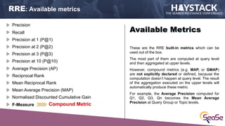 Search Quality Evaluation: Tools and Techniques | PDF