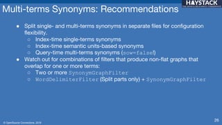 The Solr (Multi-Terms) Synonyms Maze (Graphs) | PPT