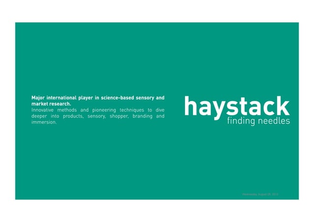 haystack international launch | PPT