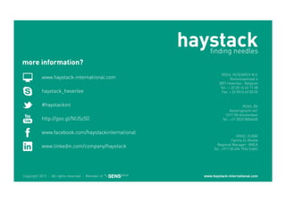 haystack international launch | PPT