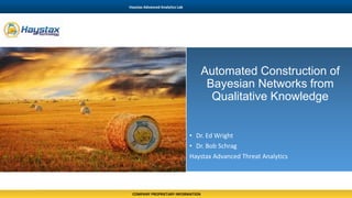 Haystax bayesian networks | PPT